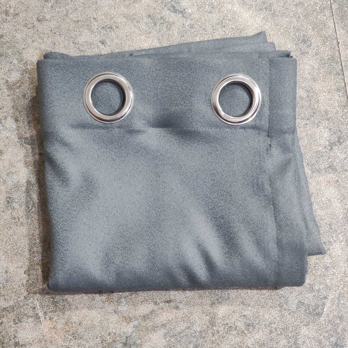 Grey Textured Silk Curtain – Darodeewar