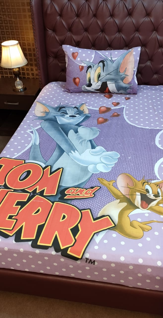 Tom & Jerry Kids Bed Sheet