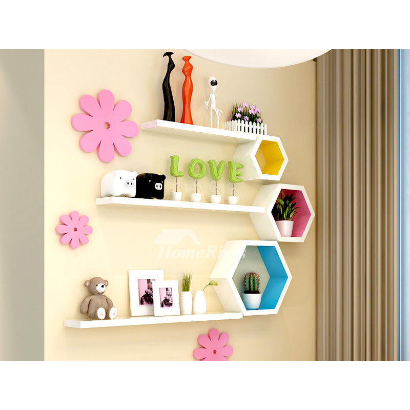 Hexa Maze Floating Shelf (Set of 3) – Darodeewar