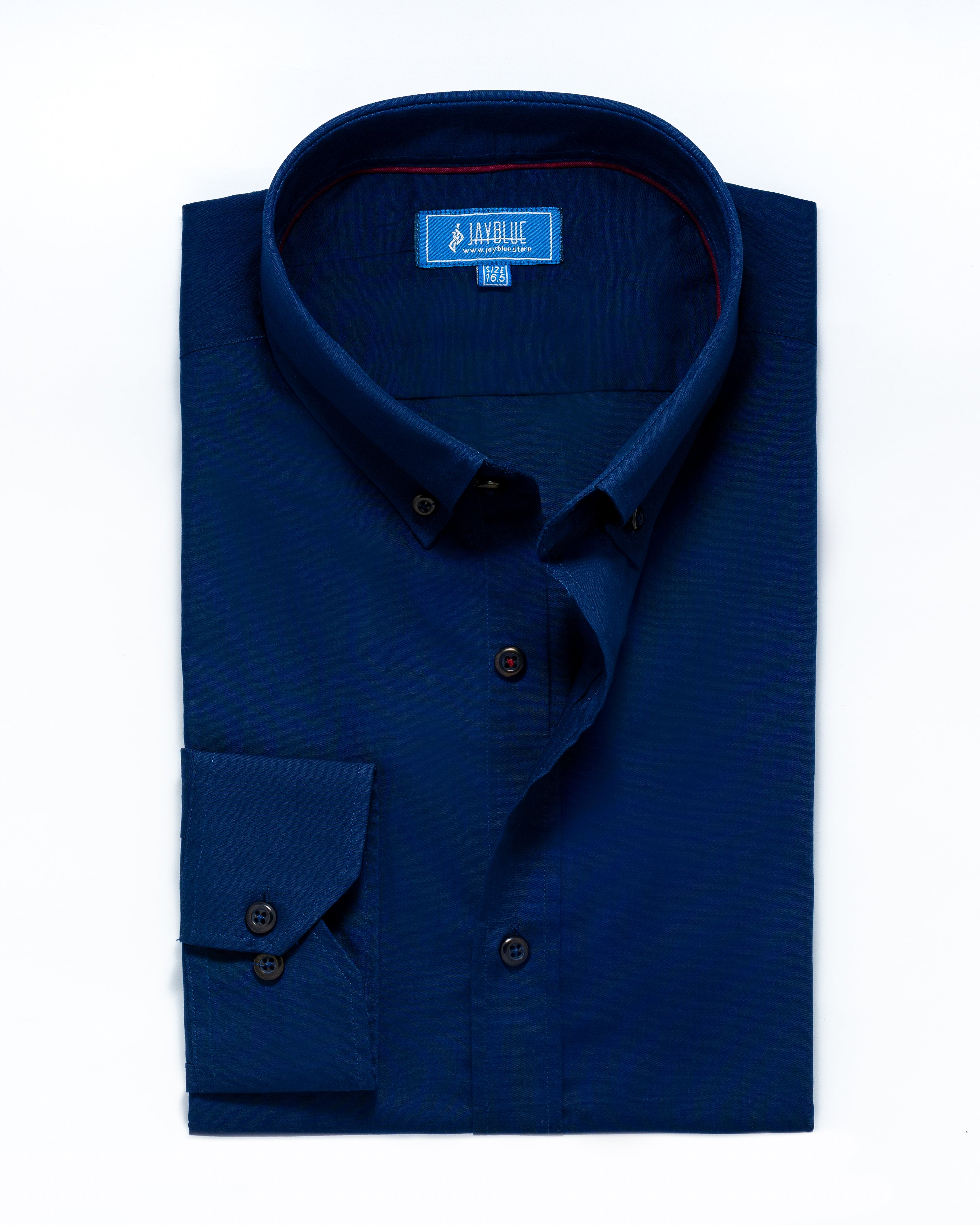 Navy Blue Semi Formal Shirt (Modern Fit)