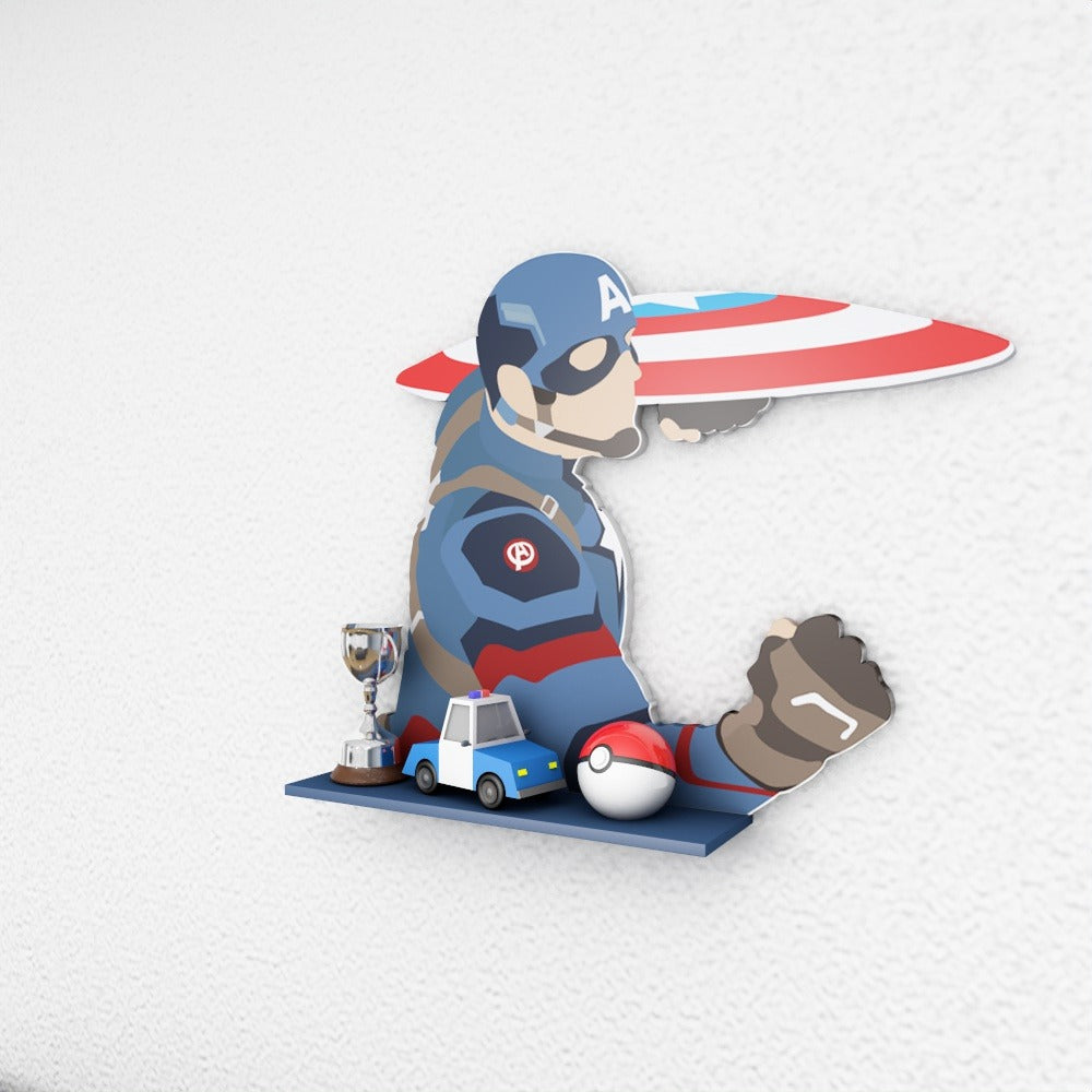 Captain America Floating Shelf