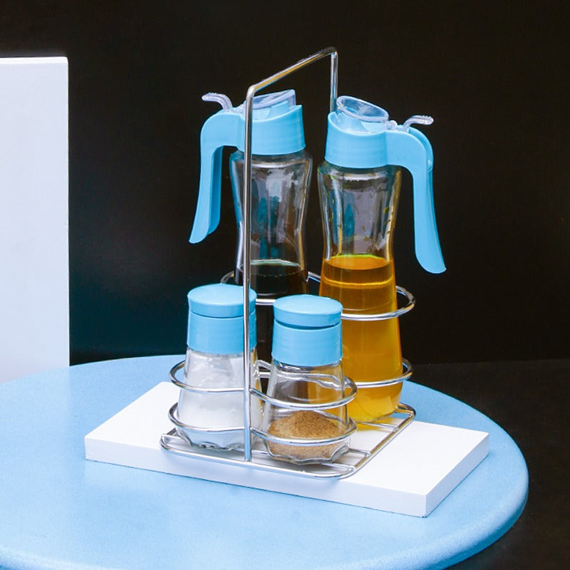 Metal Oil & Table Salt (Set of 4)