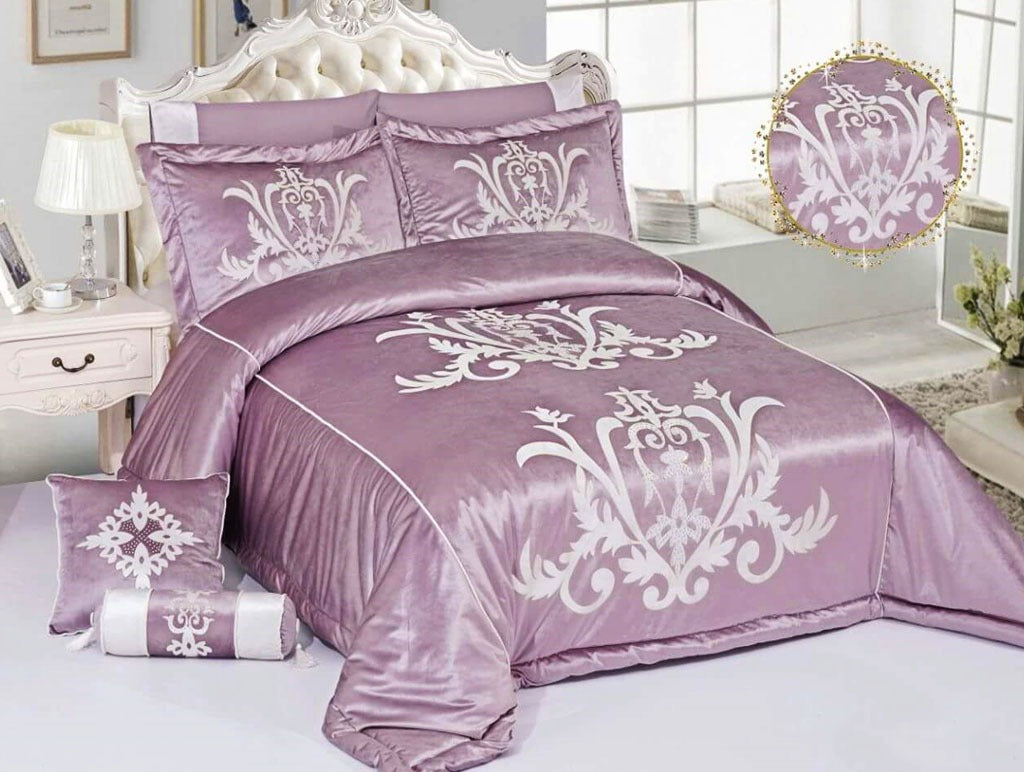 Velvet Bridal Comforter Set 8 PCS – Darodeewar